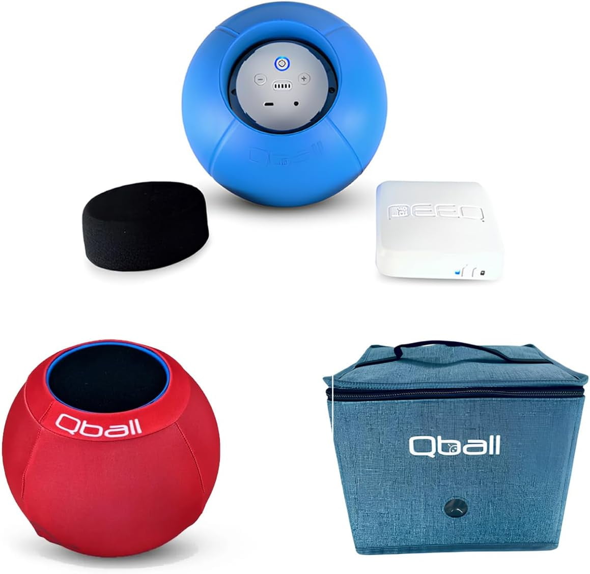 Qball PRO Throwable Wireless Microphone System Bundle with Red Cover ...