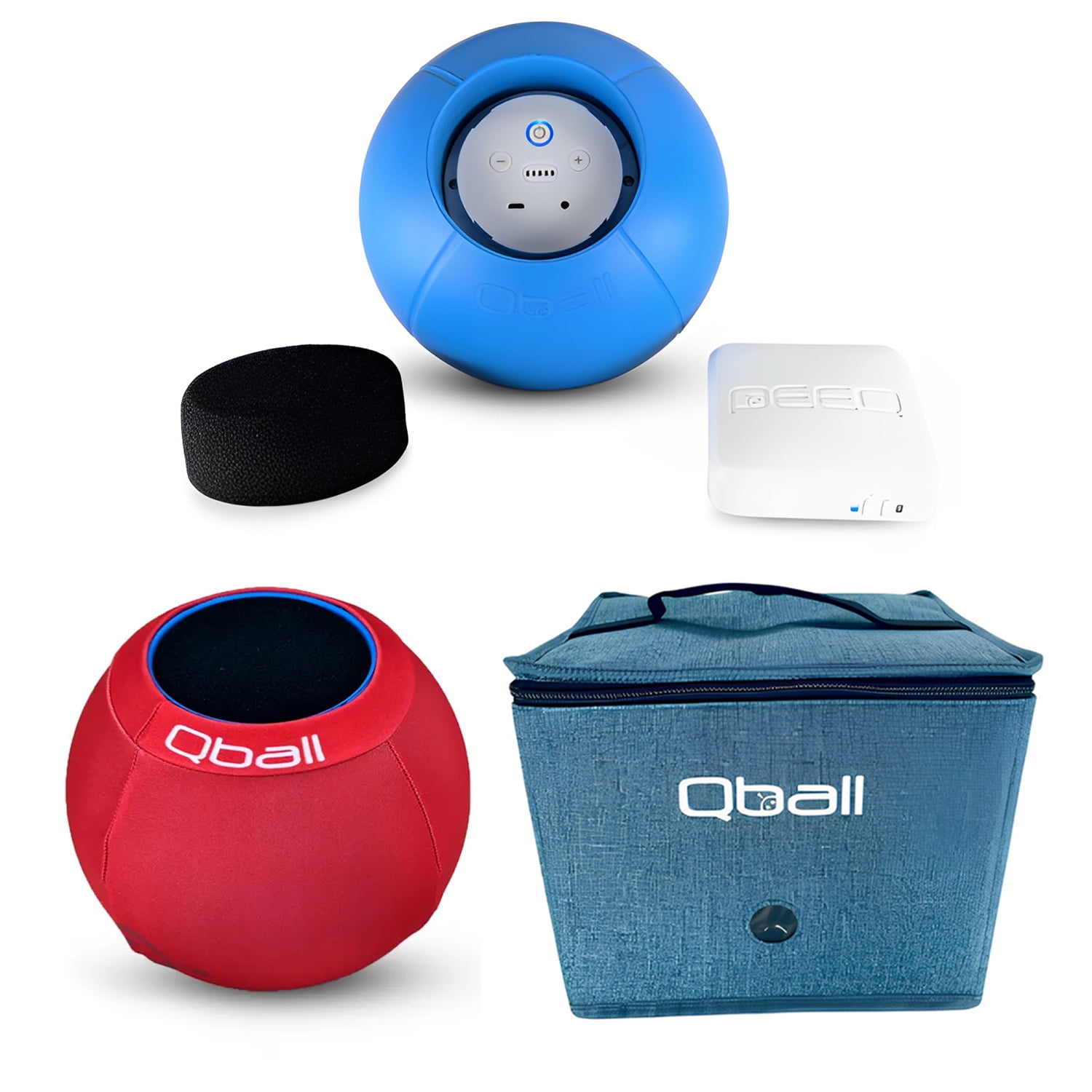 Qball+ Wireless Throwable Microphone System with UVC Sterilizer Storage ...