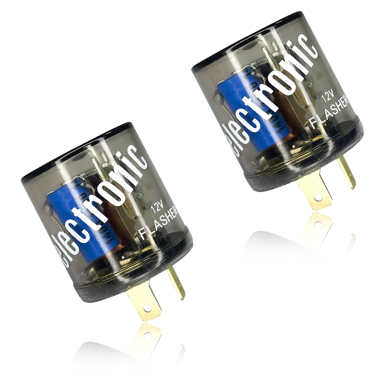Qboonpt 2PCS LED Flasher CM31 Relay, 12V Electronic Turn Flasher Relay ...