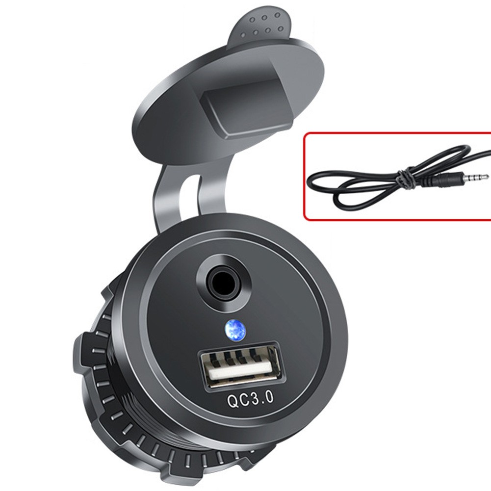 QC 3.0 USB Socket Charger USB Fast Charger Socket with Blue Indicator ...