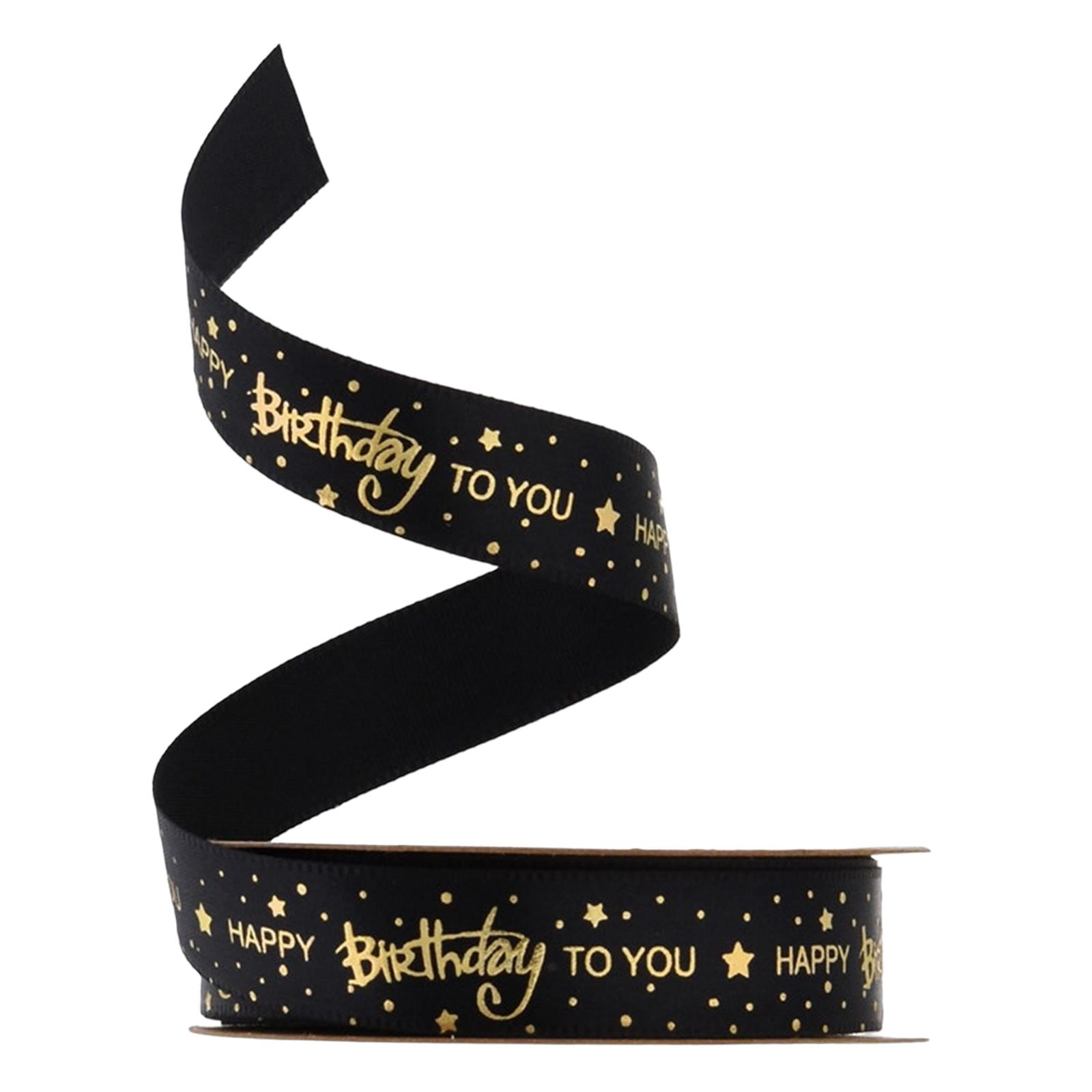 QccHieUs 0.59in Happy Birthday Ribbons Gift Wrapping DIY for Festival ...