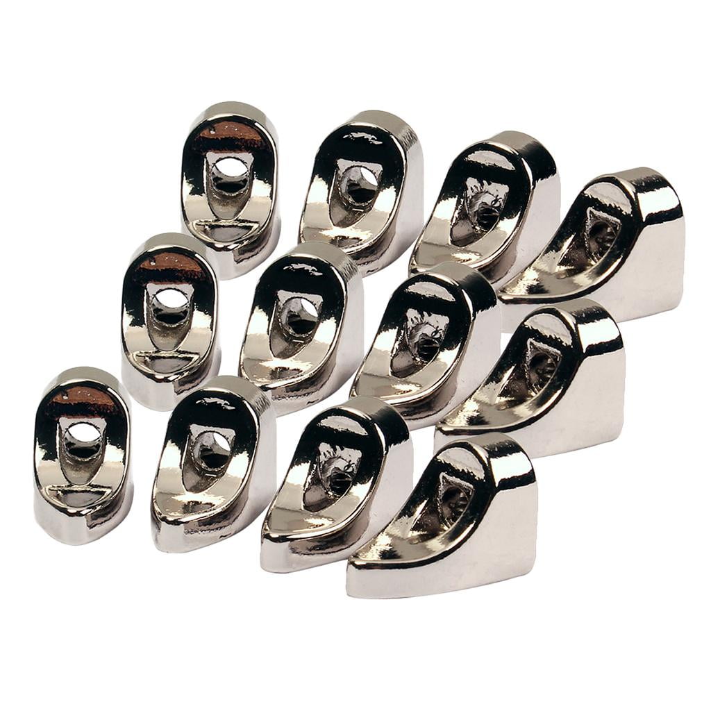 QccHieUs 12 pieces guitar maker chrome banjo bracket brackets musical ...