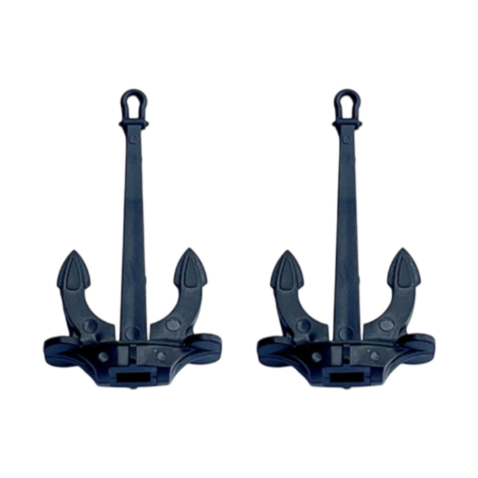 QccHieUs 2 Pieces RC Boat Anchors Miniature Anchors Rod RC Boat Parts ...