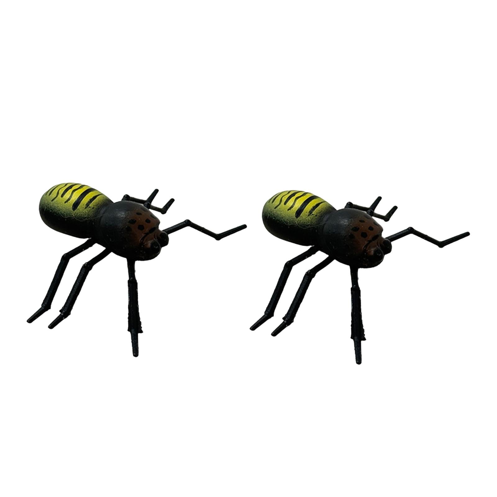 QccHieUs 2 Pieces Spider Fridge Decoration, 3D Spider , Funny Prank ...