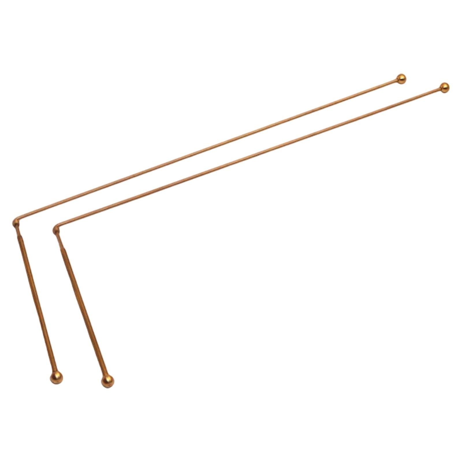 QccHieUs 2Pcs Copper Dowsing Rods Detect Rods Pure Copper Metal ...