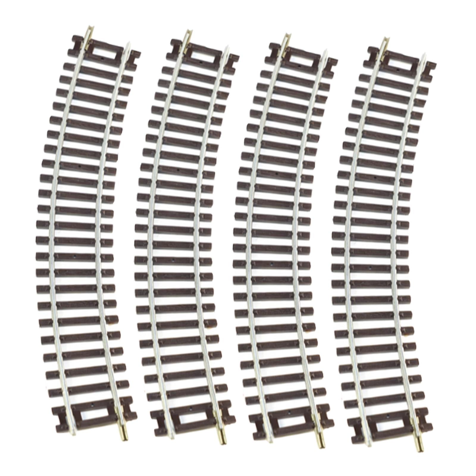 QccHieUs 4 Pieces HO Scale Model Track Railway Accessory Realistic Play ...