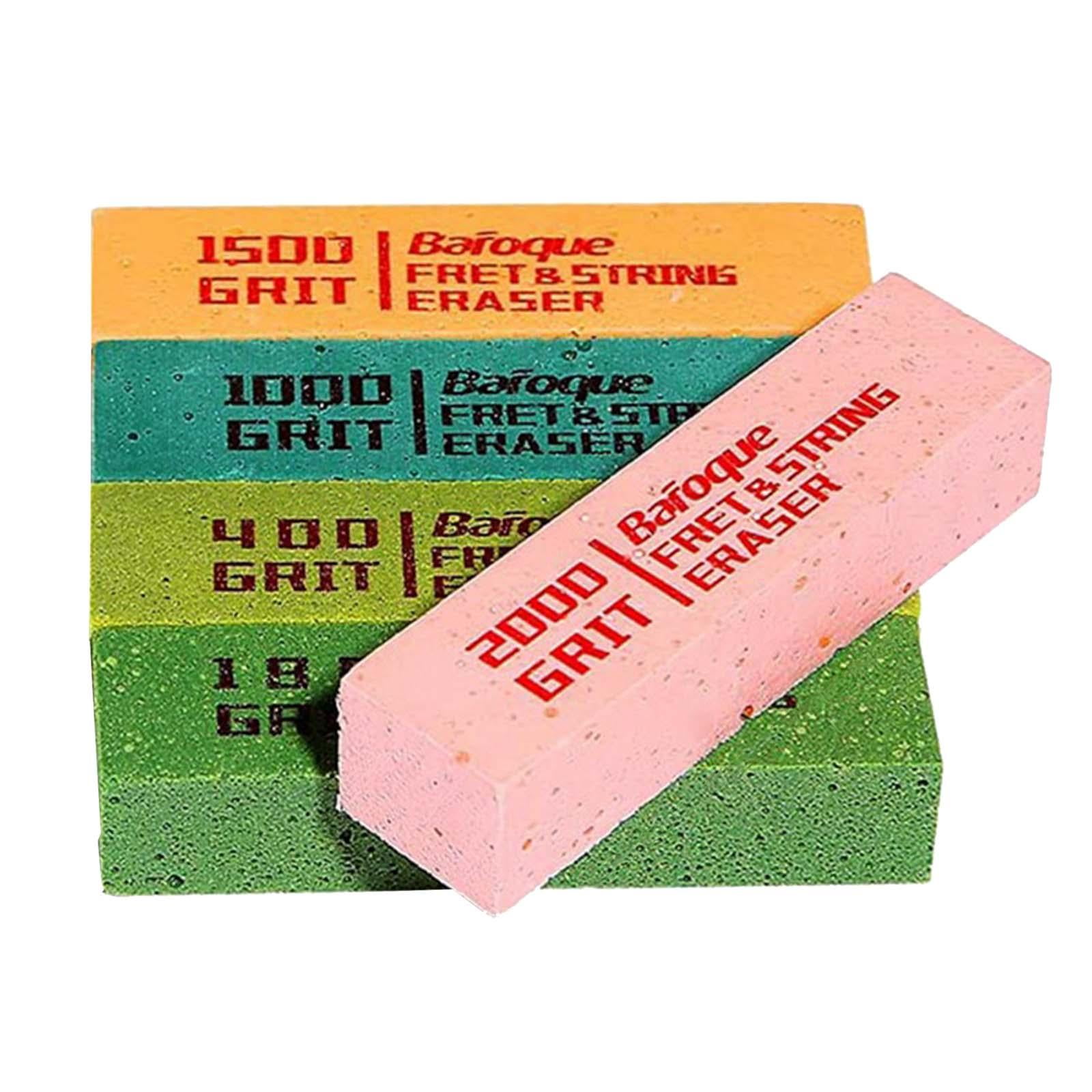 QccHieUs 5 Pieces Fret Erasers Rubber Blocks Cleaner Tools Kits Durable ...