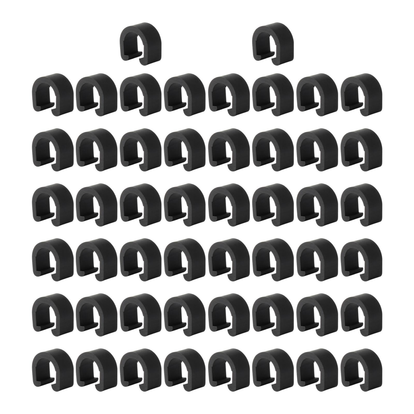 QccHieUs 50 Pieces Bike C Clip Clamps Bike Brake Line Clips Stable ...