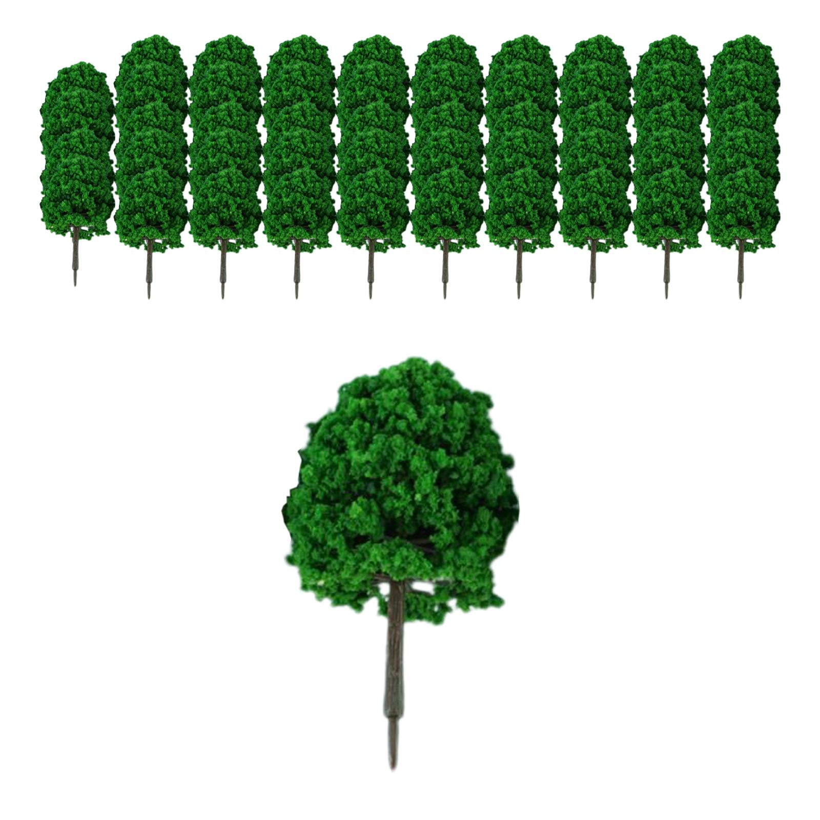 QccHieUs 50Pcs 1/100 Scale Model Trees,Mini Diorama Trees Railroad ...