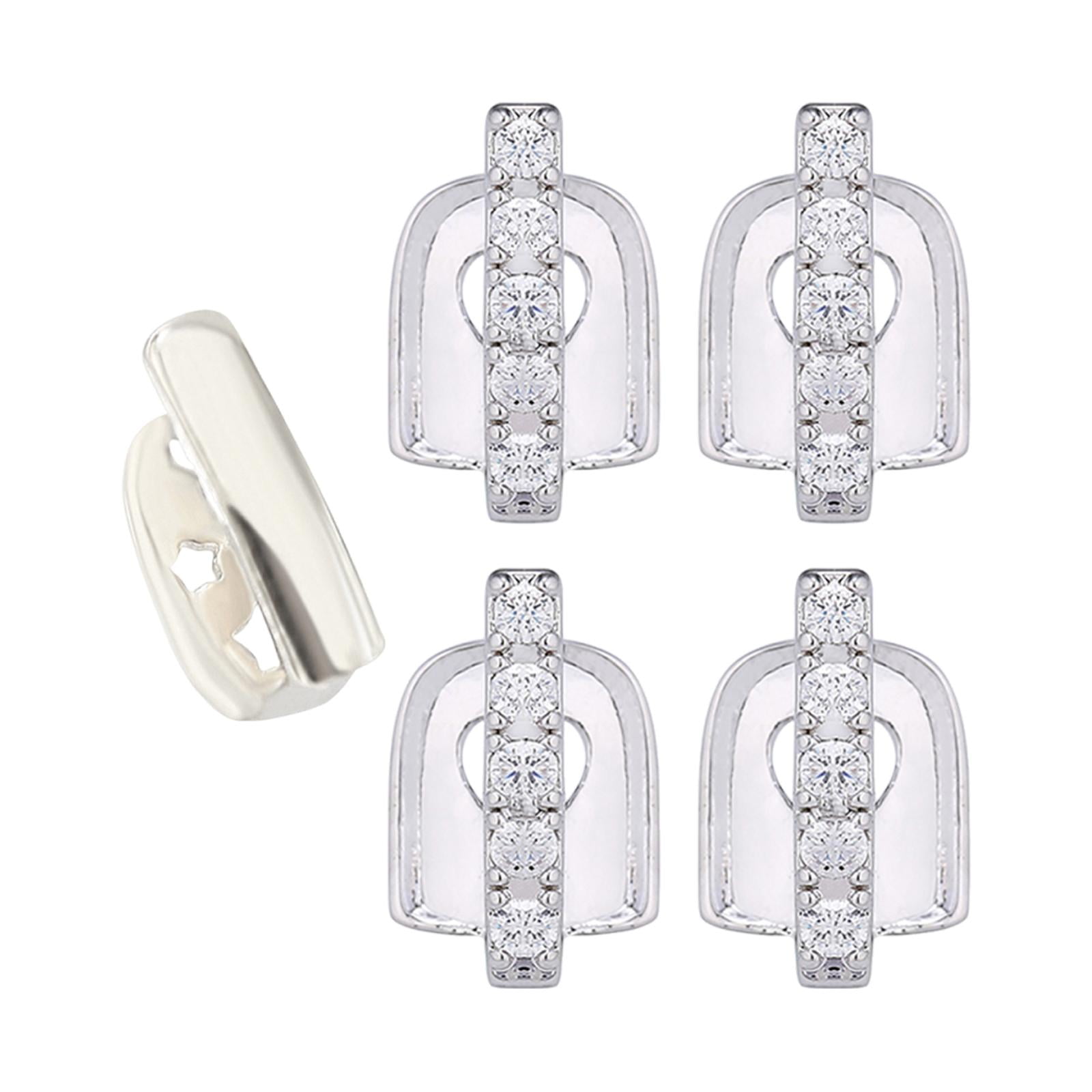 QccHieUs 5Pcs Rapper Costume Mouth Grillz Gifts Photography Prop Tooth ...