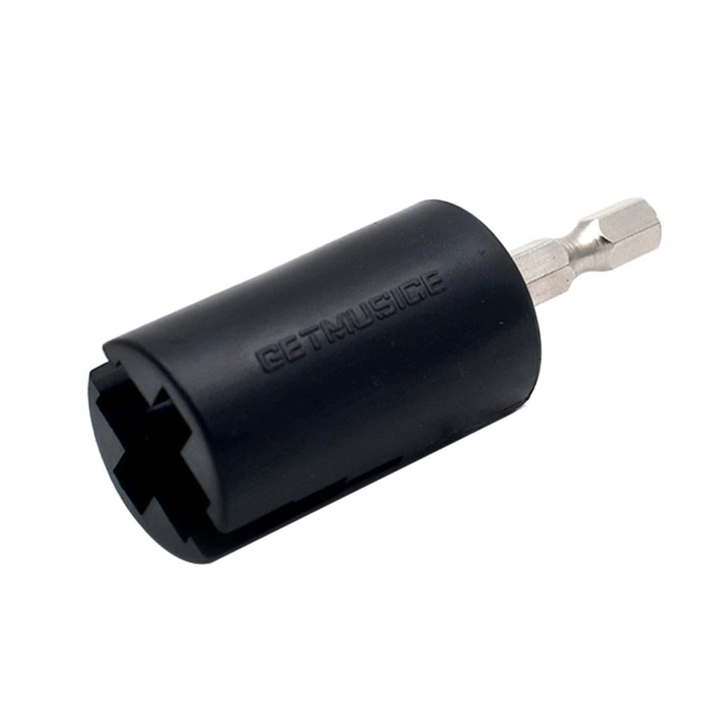 QccHieUs Black String Winder Tuning Peg Puller Electric Drill for ...