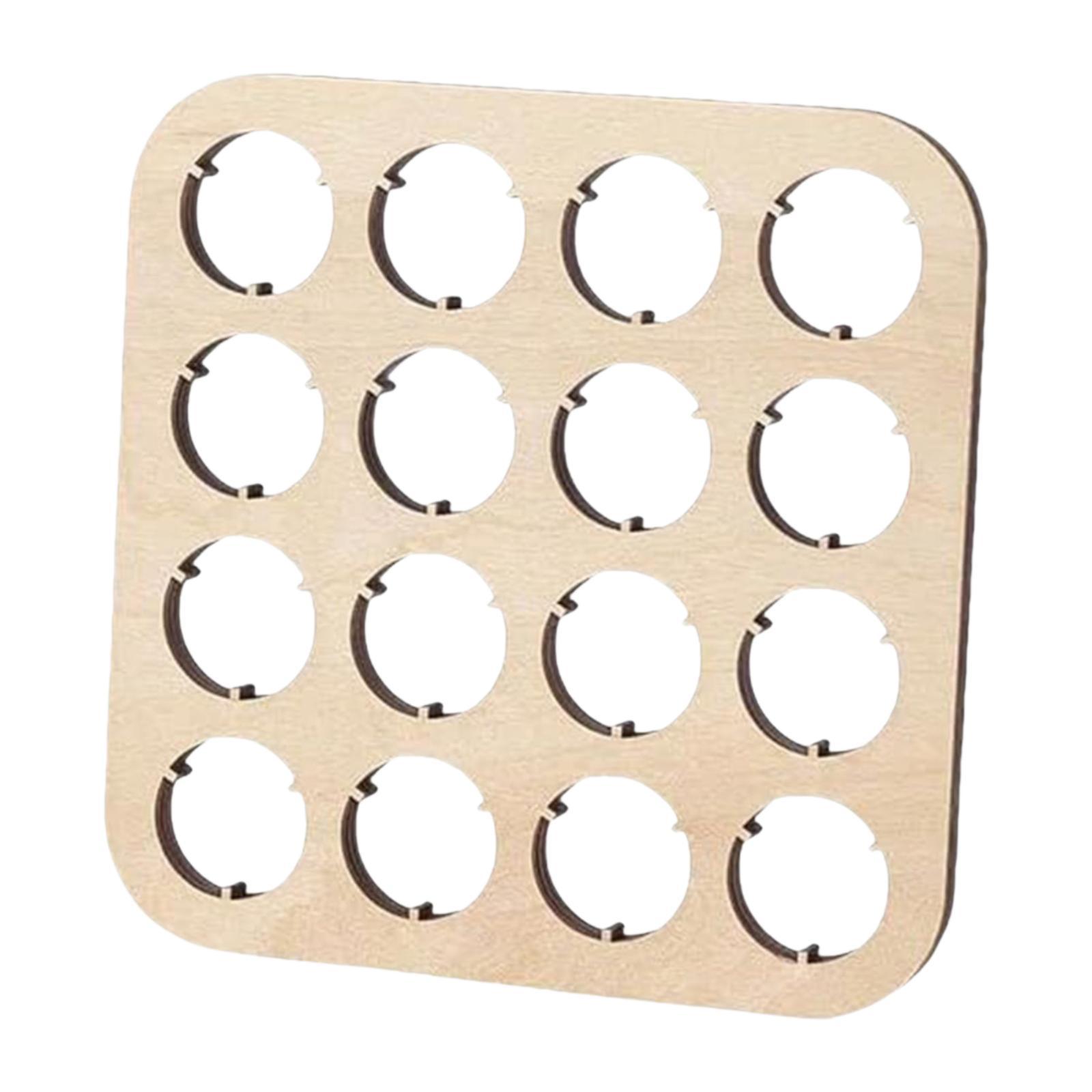 QccHieUs Bottle Cap Organizer 11x11cm 2cm Hole Artistic Pub Beer Cap ...