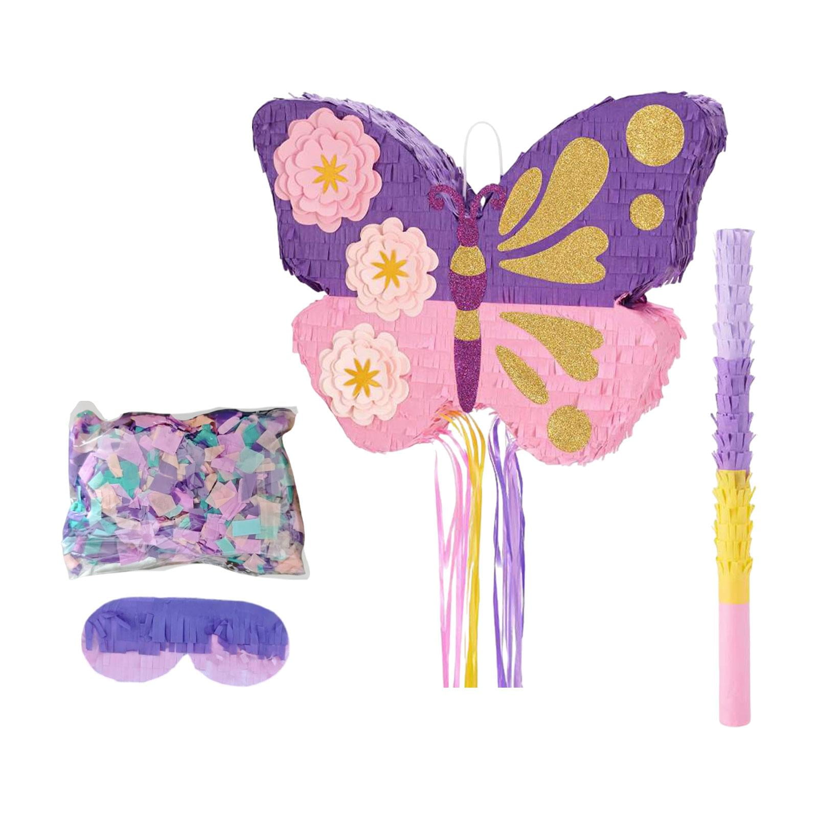 QccHieUs Butterfly Pinata Colorful Game Props Decoration for Holiday ...