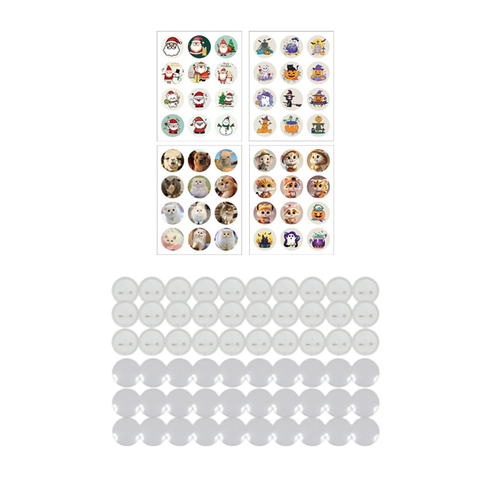 QccHieUs Button Badge Machine Crafts DIY Badges Set Practical Easy ...