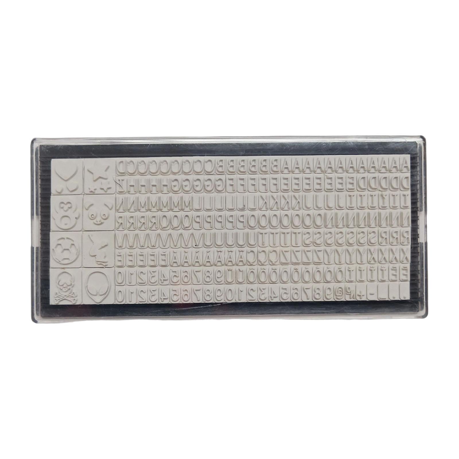 QccHieUs DIY Alphabet Number Stamp Address Stamp Stationery Stamps Card ...