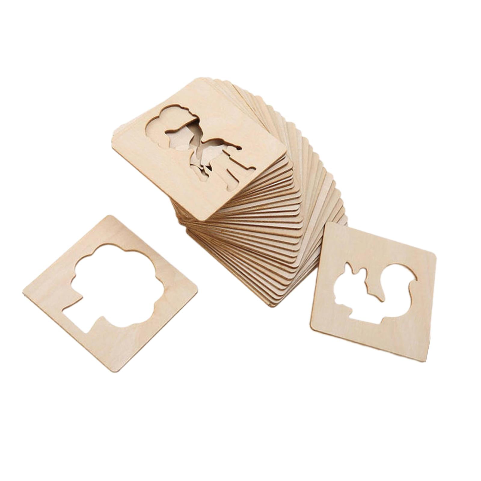 QccHieUs Drawing Stencils for Kids Chalk Stencils for Children to Learn ...