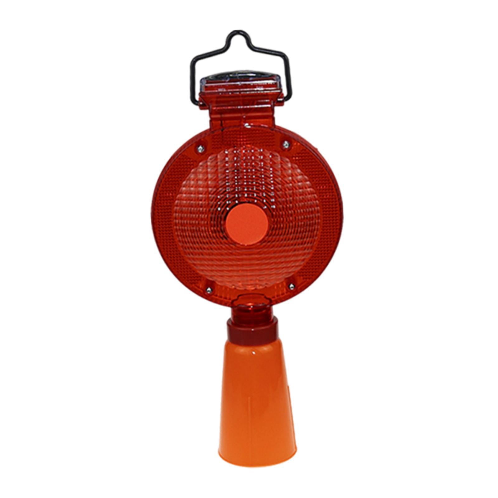 QccHieUs LED Safety Flashing Light Warning Lamp Solar Powered Traffic ...