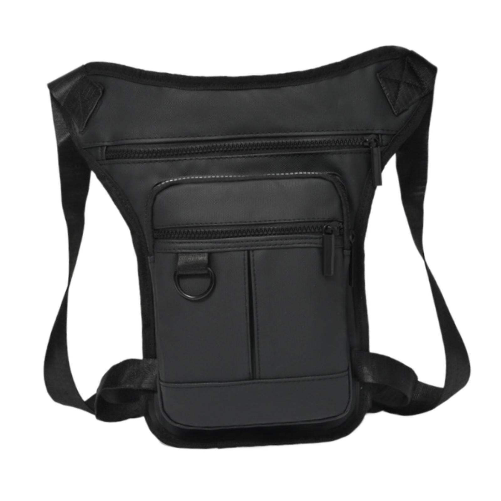 QccHieUs Men Waist Bag Hip Pack Drop Leg Bag Fanny Pack Casual ...