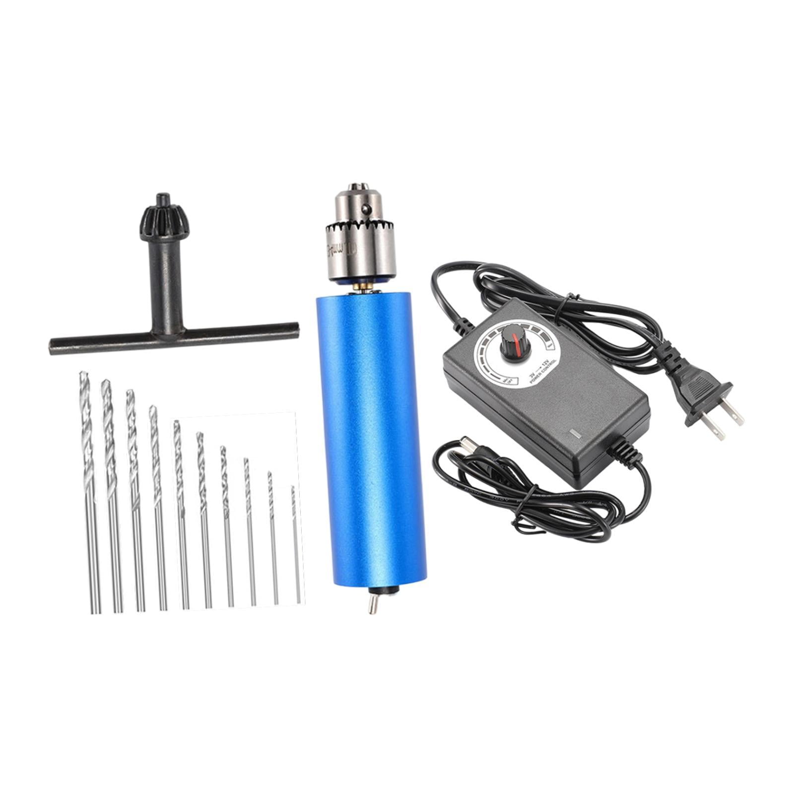 QccHieUs Small Electric Drill Handheld Drill Speed Adjustable Strong ...