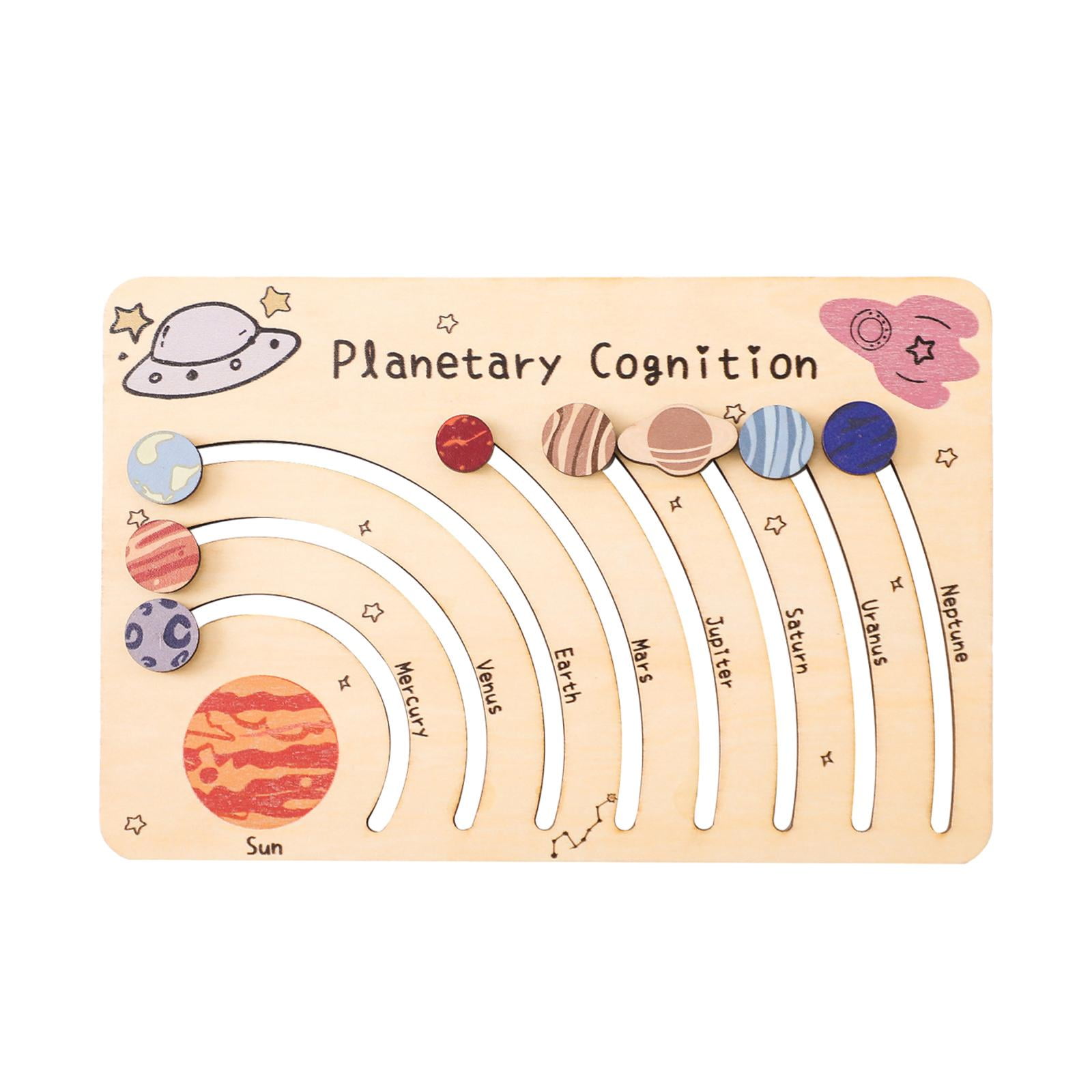 QccHieUs Space Busy Board Montessori Educational Toy Toddlers Planet ...