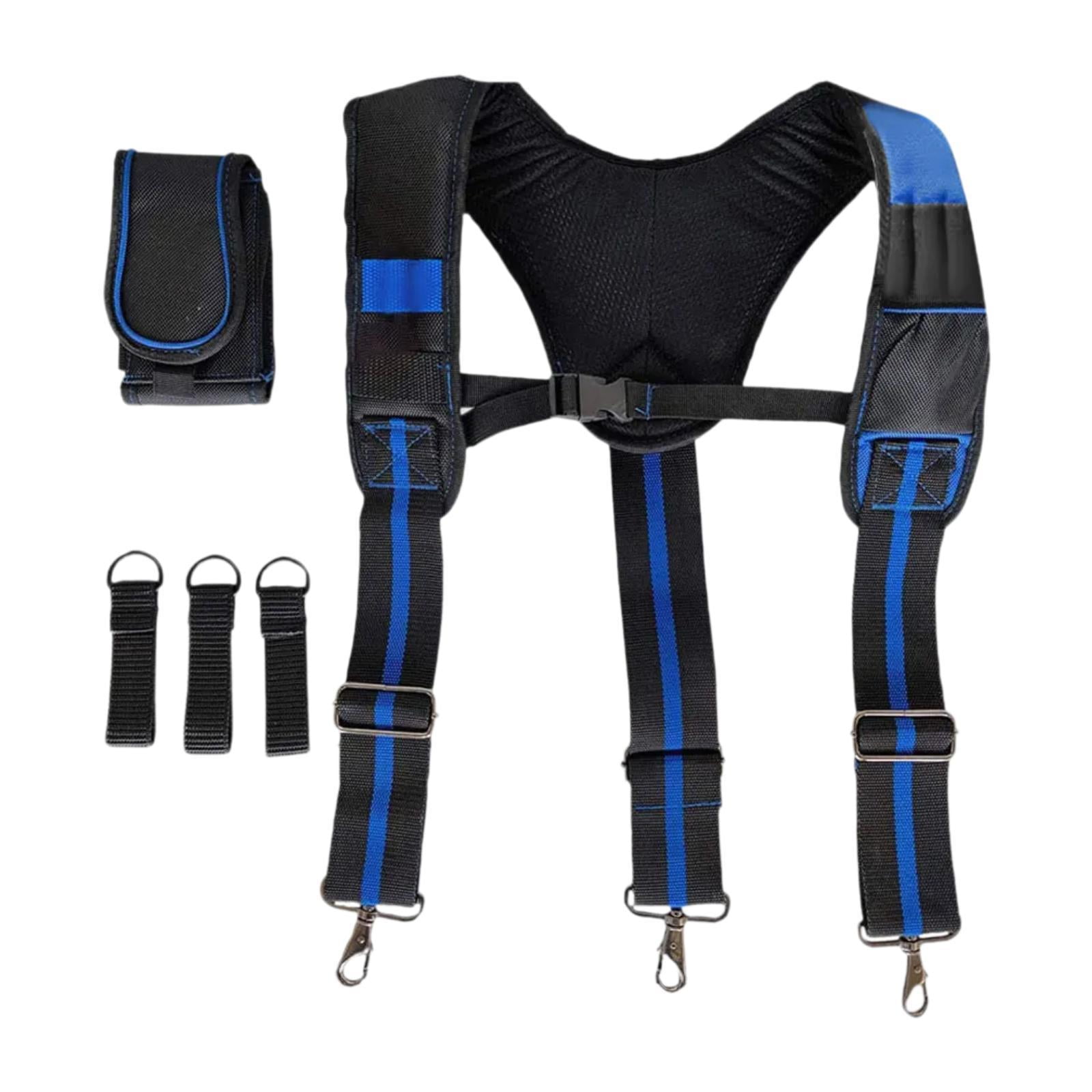 QccHieUs Tool Belt Suspender Heavy Duty Adjustable Suspension Rig for ...