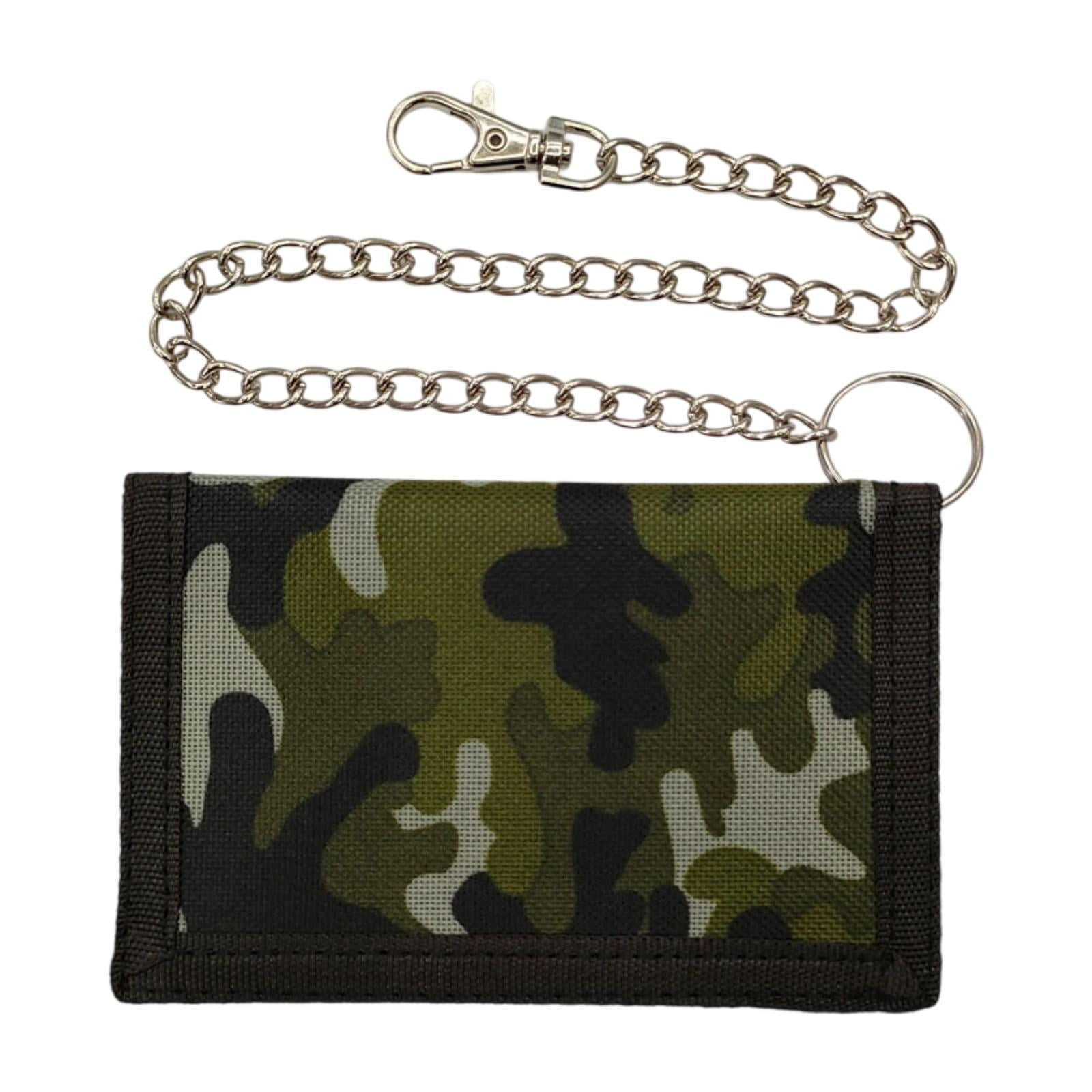 QccHieUs Trifold Outdoor Sports Wallet Card Holder with Zipper for ...