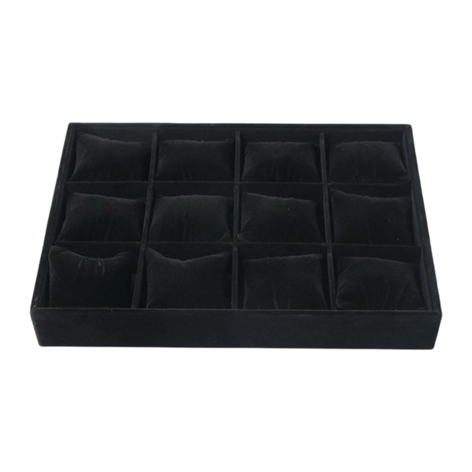 QccHieUs Velvet Watch Jewelry Organizer Drawers Insert for Shelves ...