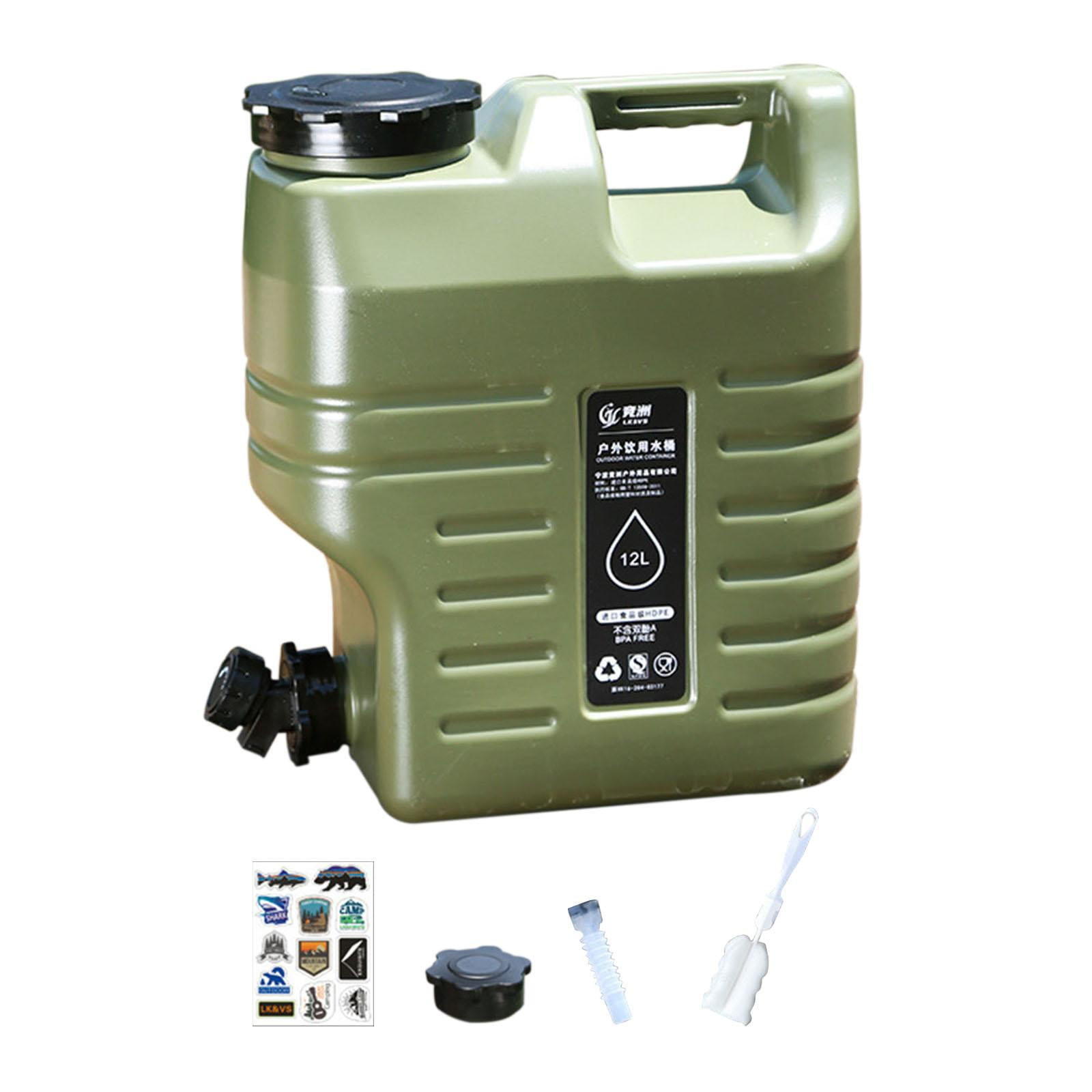 QccHieUs Water Container with Spigot Water Carrier for Dish Washing ...