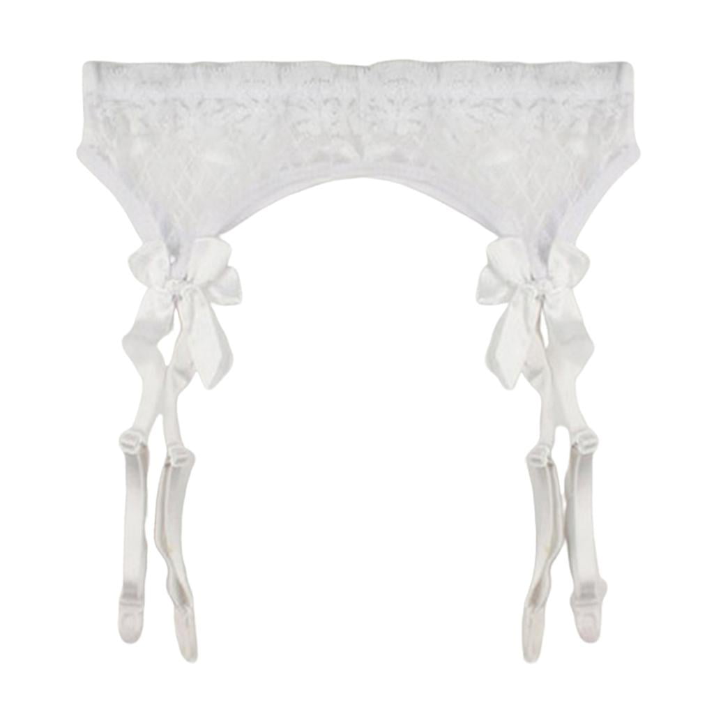 QccHieUs Women Sexy Garter Belt Band Lace Suspender Belt Bridal Shower ...