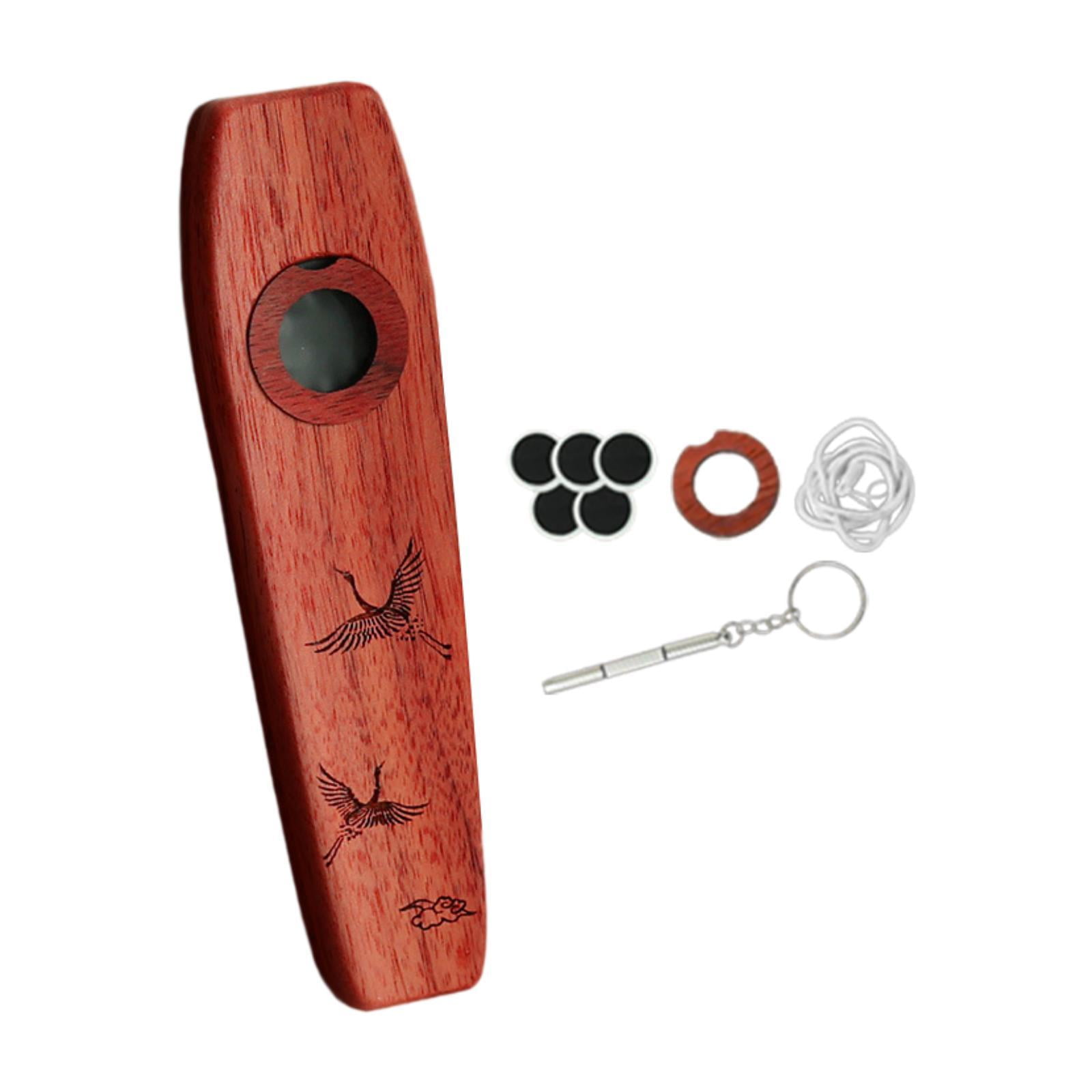 QccHieUs Wooden Kazoo Flute Musical Instrument Innovative Musical Toy ...