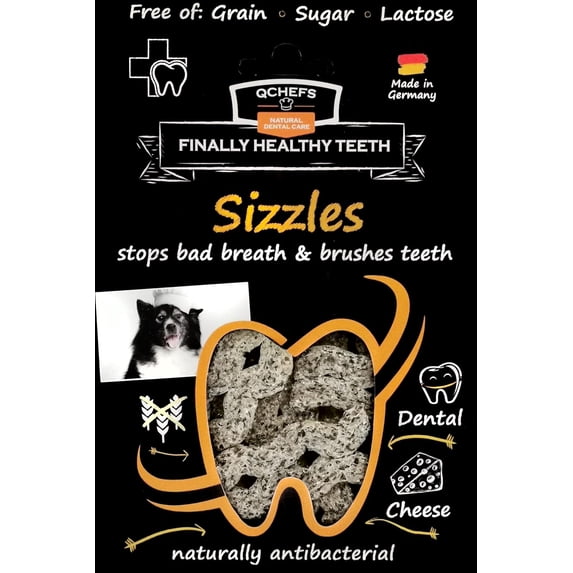 Qchefs Sizzles for Dogs - One Month Supply* - Oral Health Snack with ...