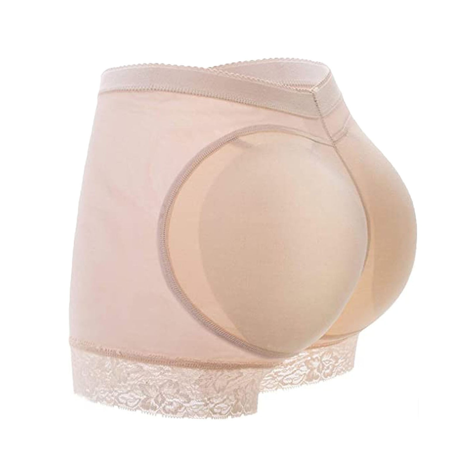 Qcmgmg Padded Underwear for Women Butt Lifter Seamless Booty Pads Butt ...