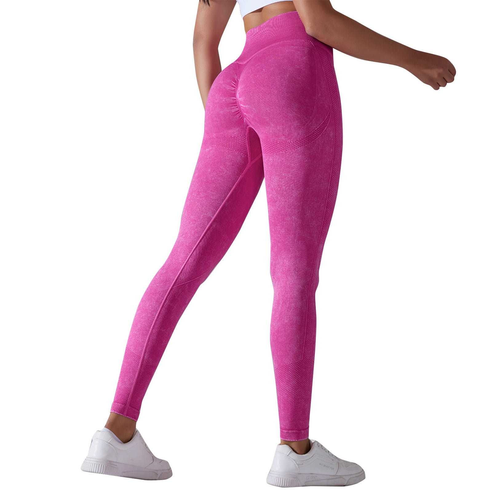 Qcmgmg Seamless Leggings For Women Scrunch Fitness High Waisted Gym