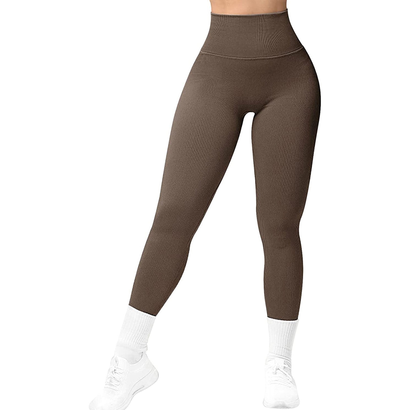 Qcmgmg Seamless Leggings For Women Scrunch Gym High Waisted Athletic Yoga Pants Tummy Control