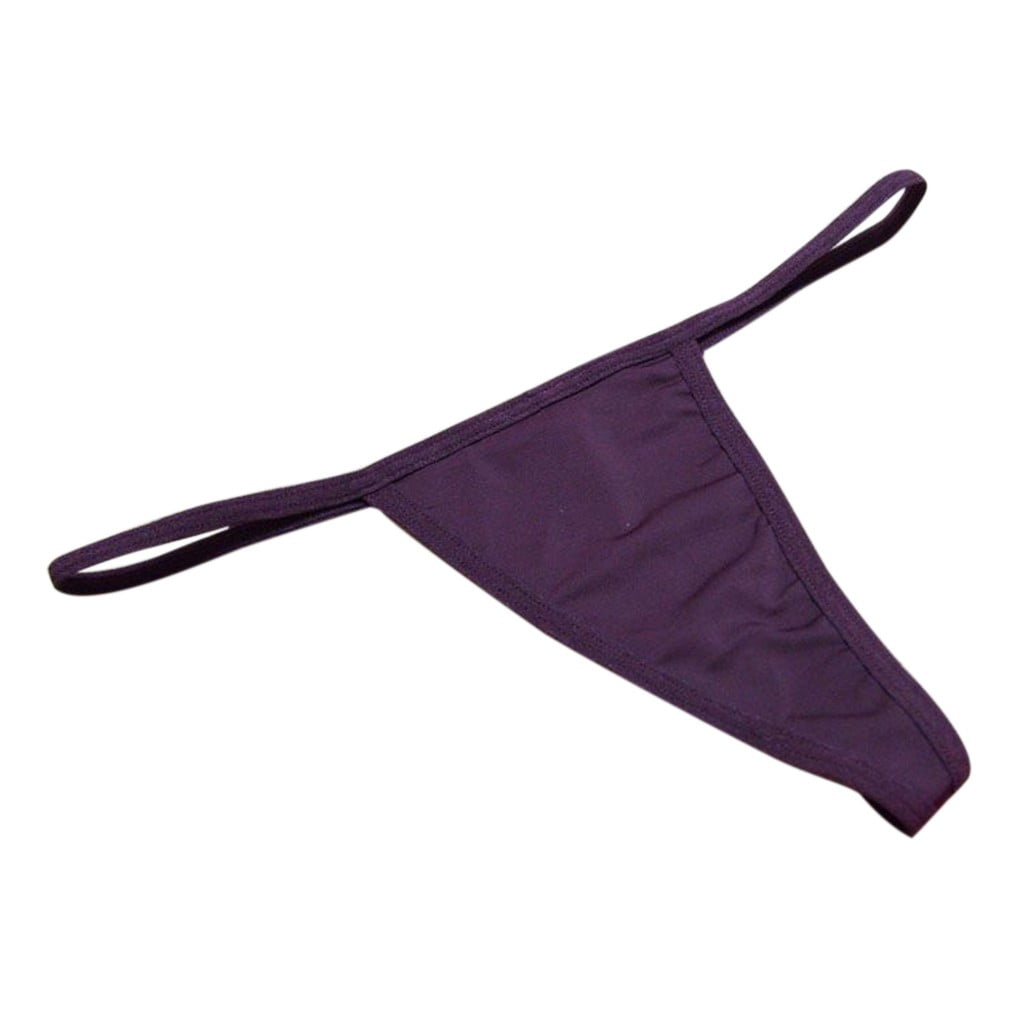 Qcmgmg Seamless Thong Soft Low Rise Stretch Underwear For A Woman No