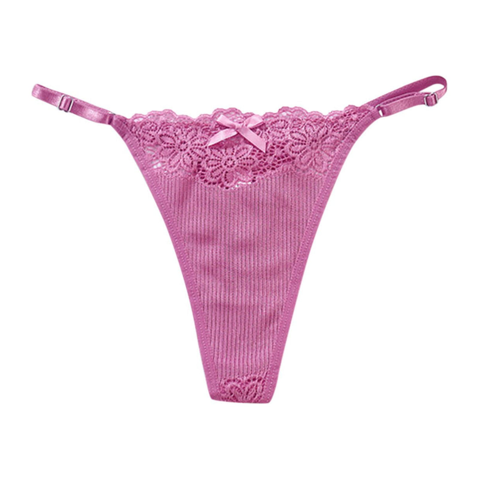 Qcmgmg Sexy Thongs T Back Stretch Low Waisted No Show Woman Underwear