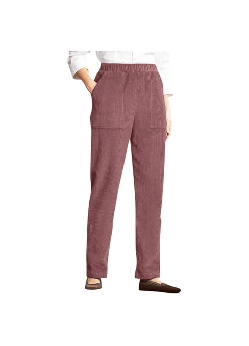 Chic Women's Easy Fit Elastic Waist Pull On Pant - Walmart.com