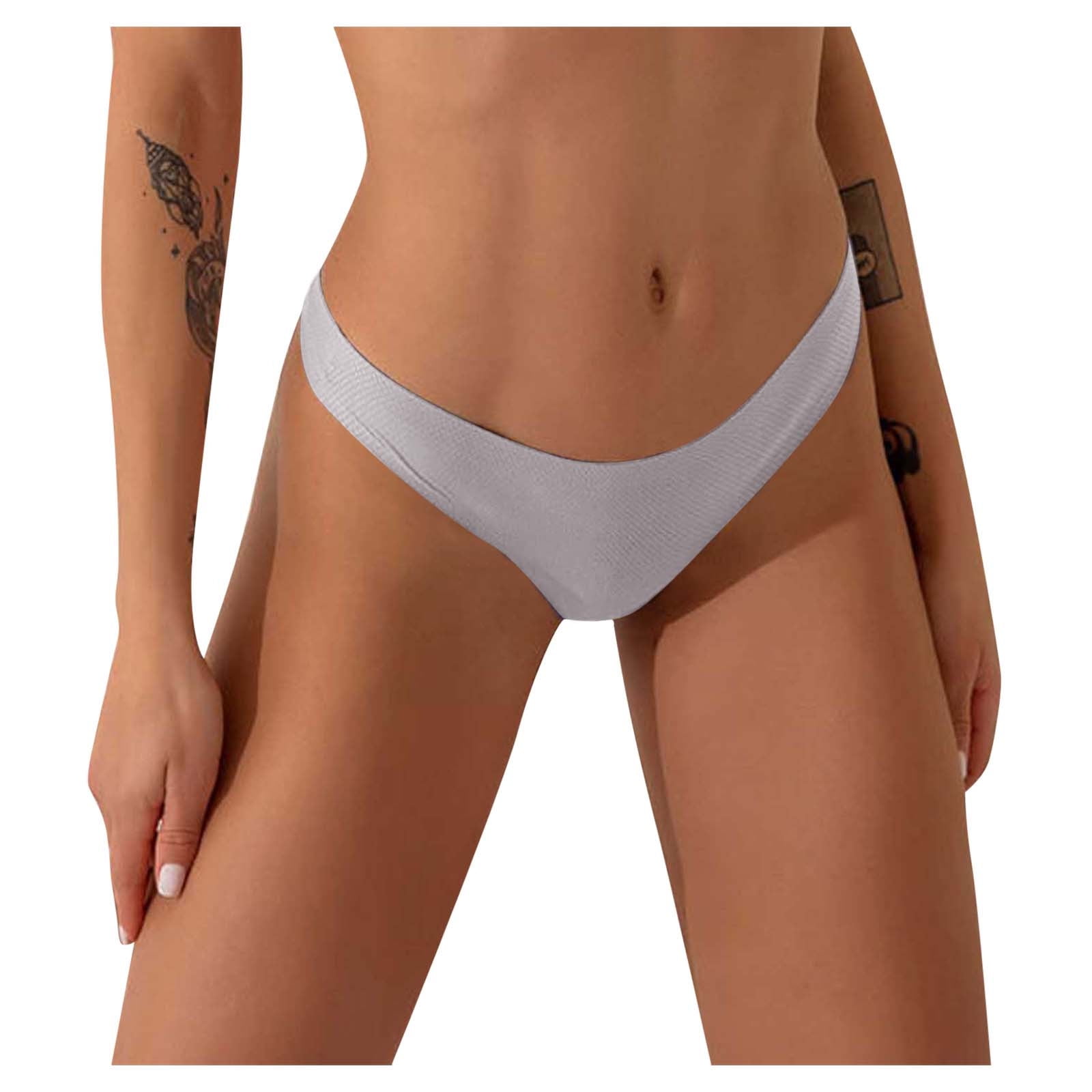 Qcmgmg Womens Thong No Show Sexy Stretch Low Rise T Back Womens