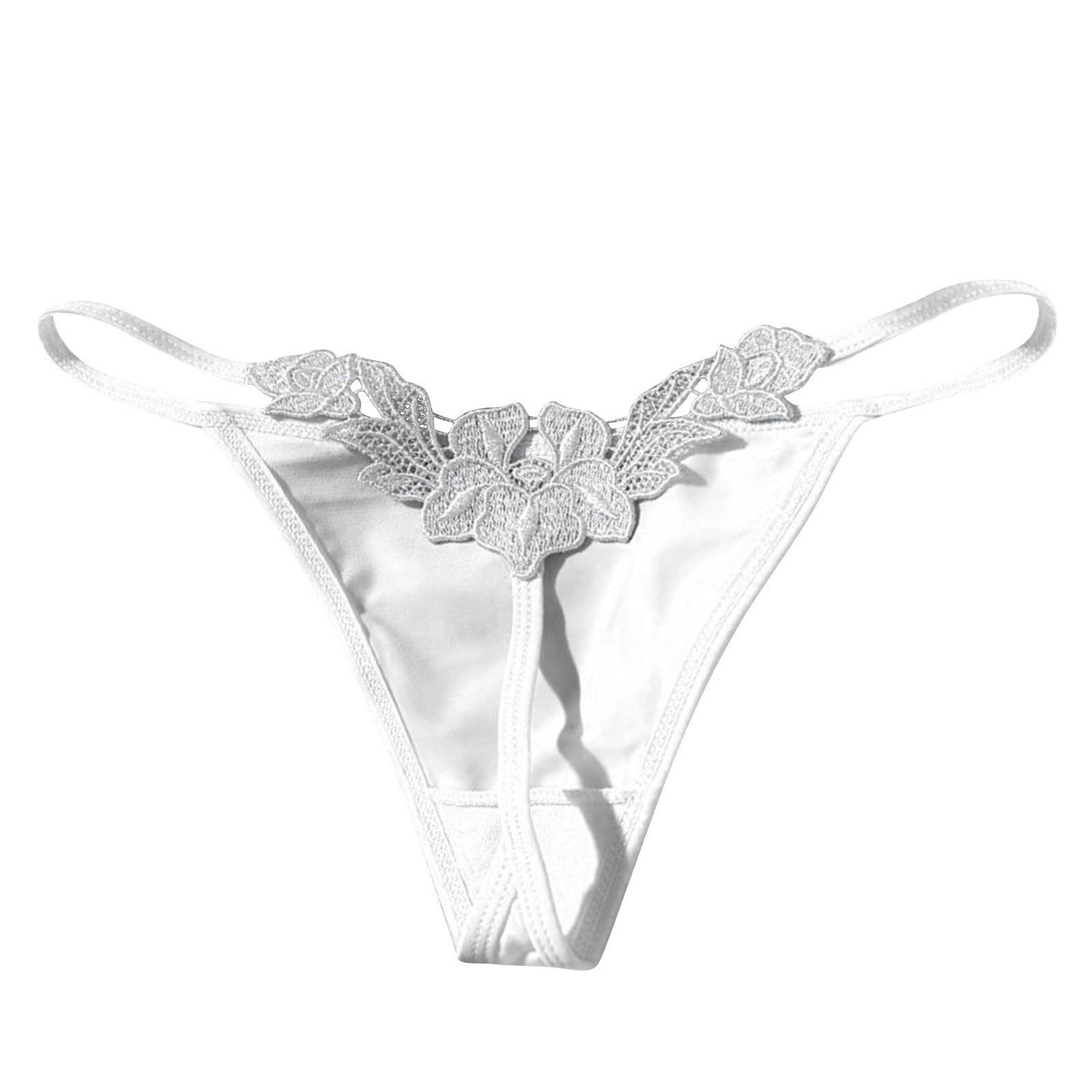 Qcmgmg Womens Thongs Stretch String Soft No Show Womens Underwear Low