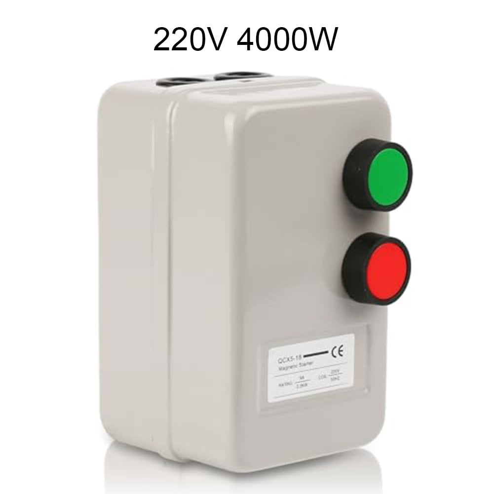 Qcx5 22 Magnetic Motor Starter 220V For Single Phase Motor Control ...