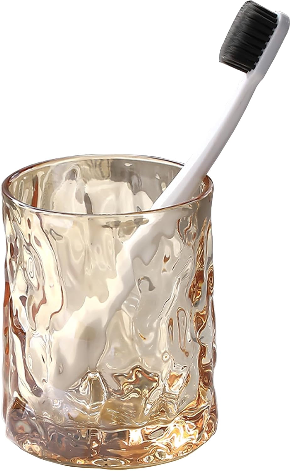 Qczoyp Toothbrush Holders for Bathrooms,Clear Glass Toothbrush and ...