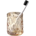 Qczoyp Toothbrush Holders for Bathrooms,Clear Glass Toothbrush and ...