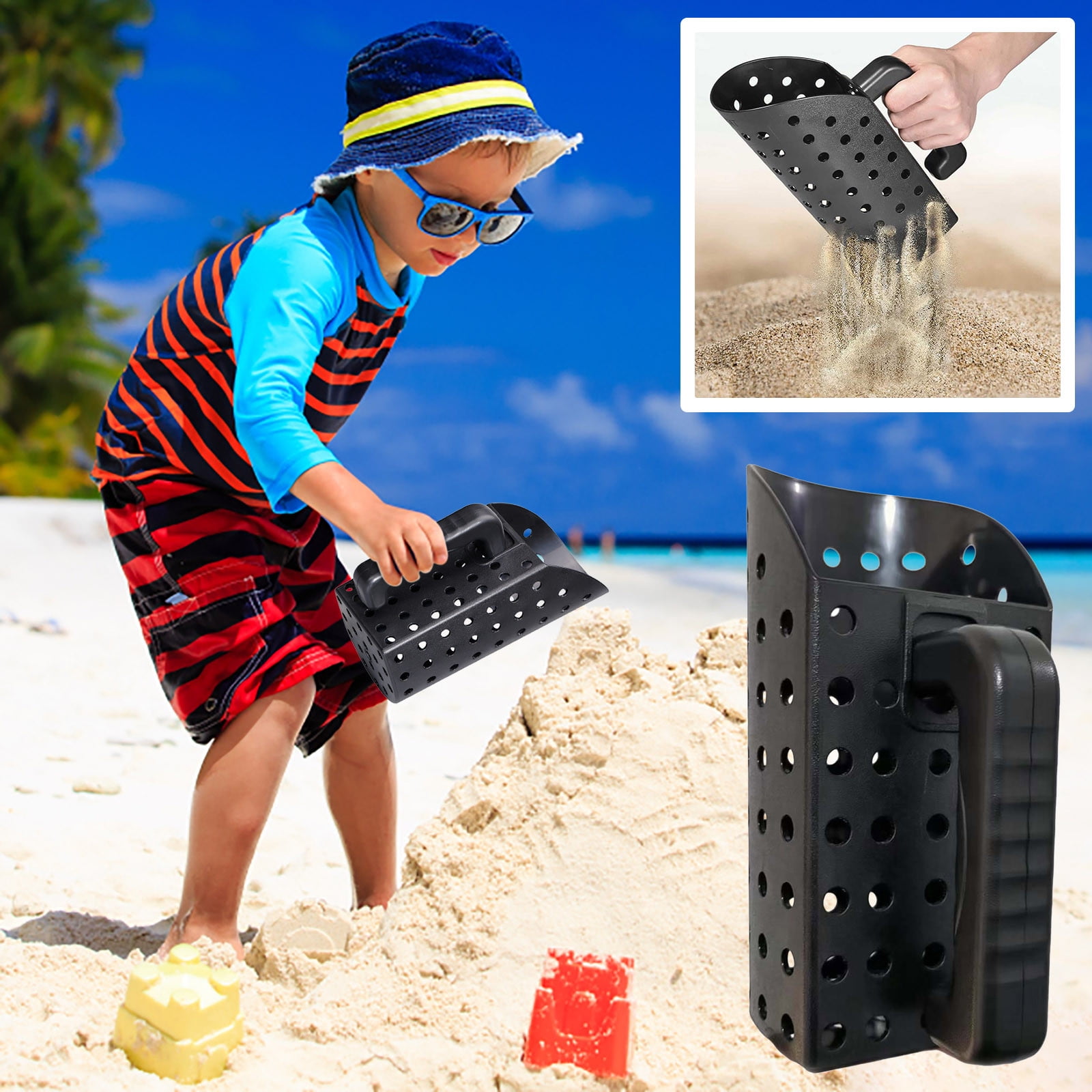 Qdahuk Metal Detector Accessories Sand Bucket And Hourglass, Special ...