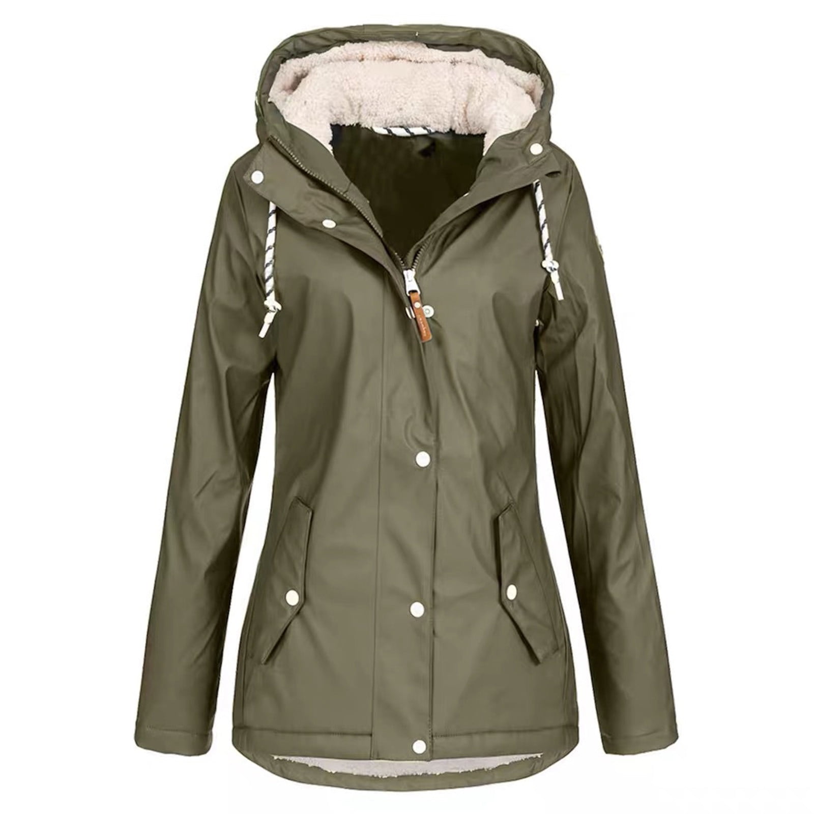 Qeaghou Clearance Womens Rain Coat Waterproof Windproof Active Outdoor ...