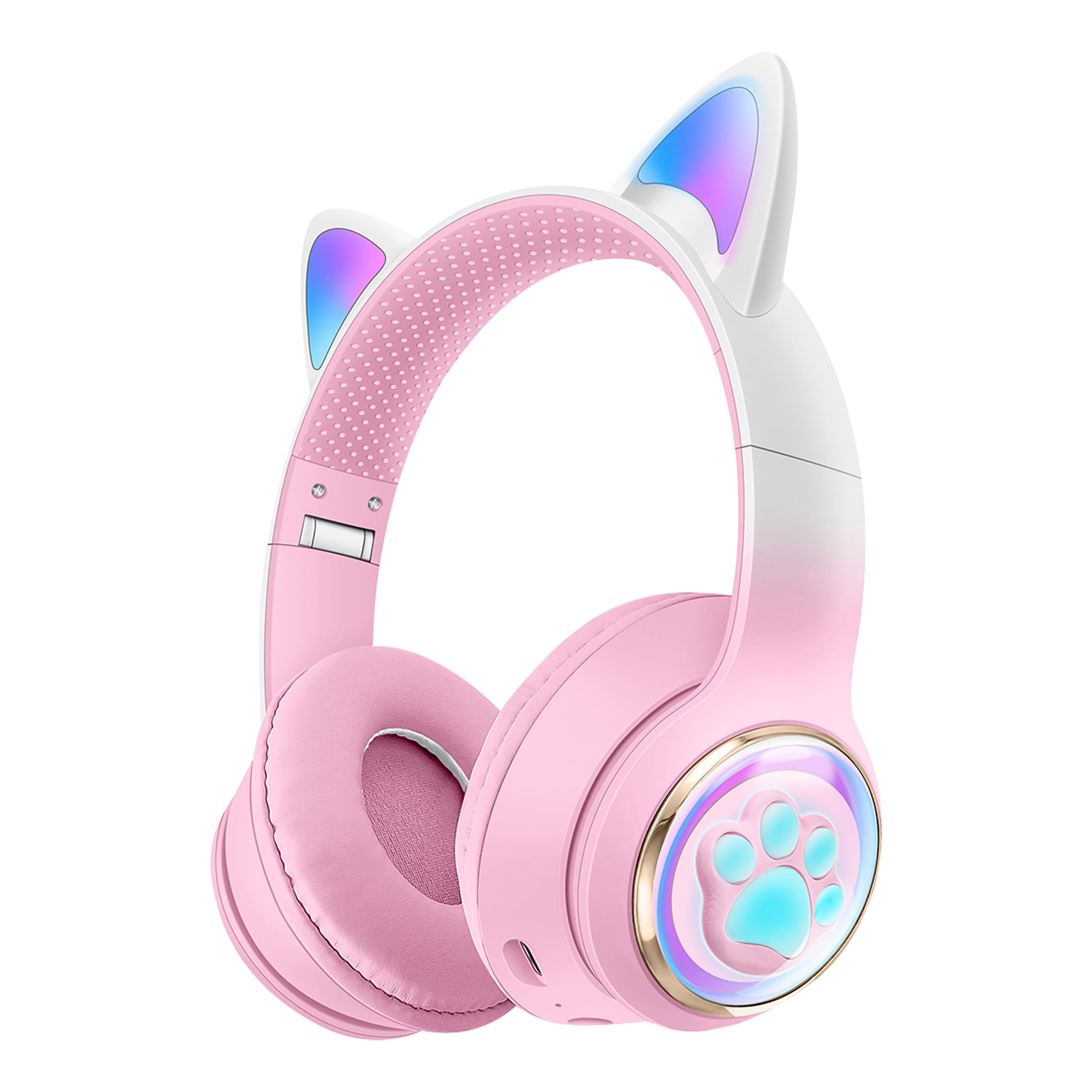 QearFun Cat Headphones for Girls Kids for School,Kids Bluetooth ...