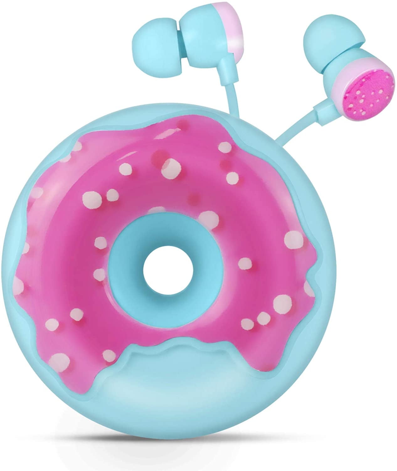 QearFun Donut Earbuds for Kids, Cute Earbud & in-Ear Headphones Wired ...