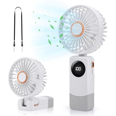 Mainstays Handheld Rechargeable Pocket Fan Black - Walmart.com