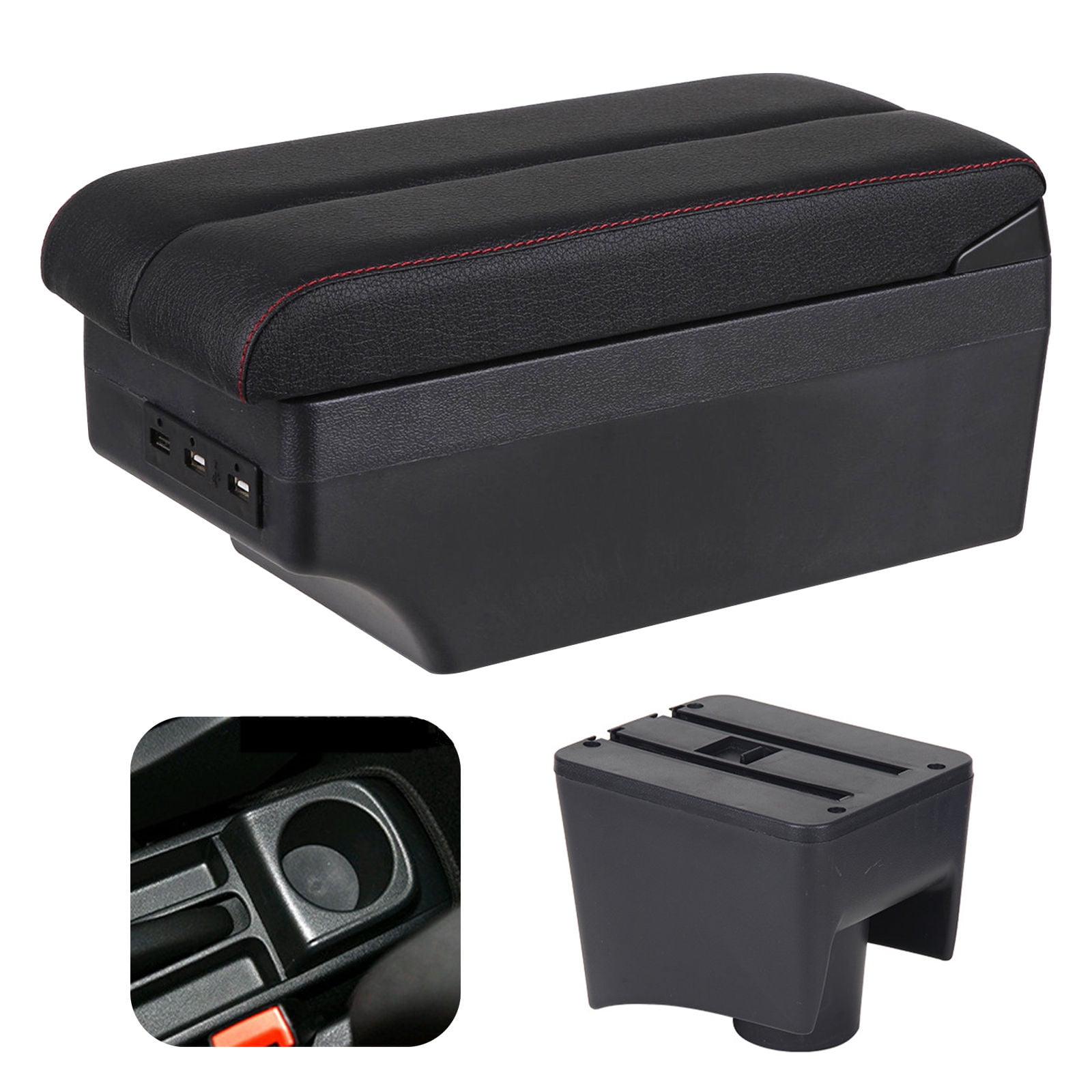 Qeeadeea Armrest Box For VW Polo Mk5 6R Vento 2012-2018 Car Interior ...