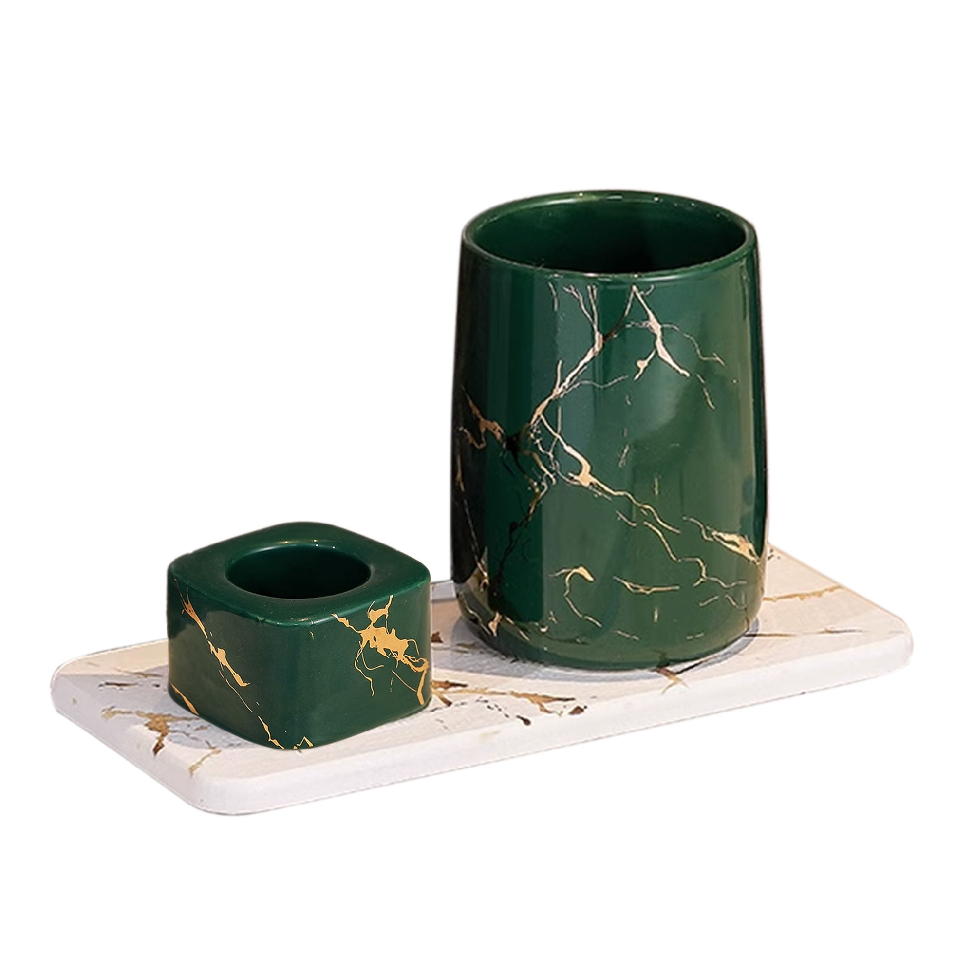 Bathroom Toothbrush Holder Set, Single Toothbrush Holder, Marble ...