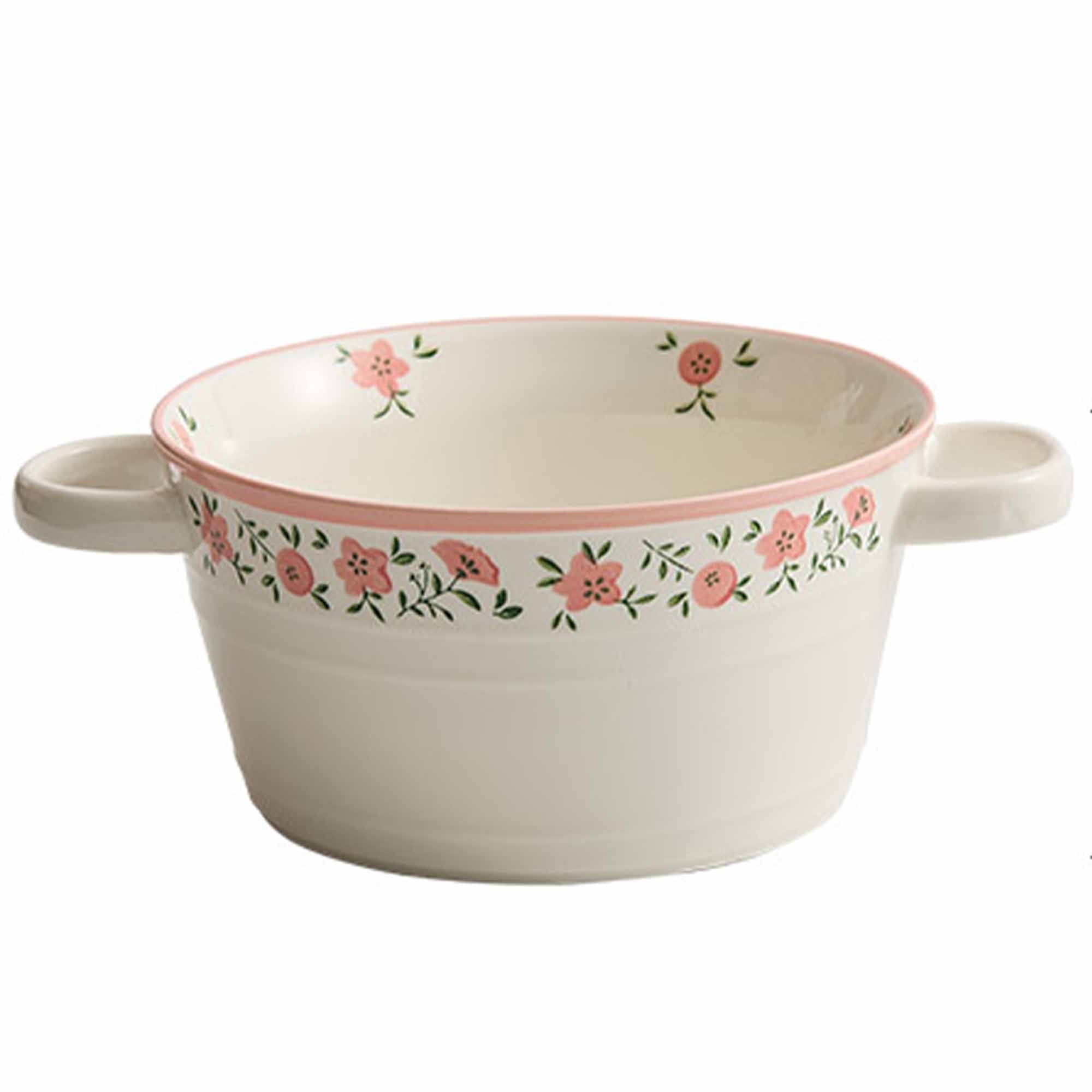 Qeeadeea Ceramic Bowl With Handle, Ramen Bowl Ceramic, Pho Bowls Large ...